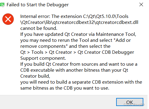 QT Creator调试出现qtcreatorcdbext.dll cannot be found_qtcreatorcdbext.dll 下载-CSDN博客