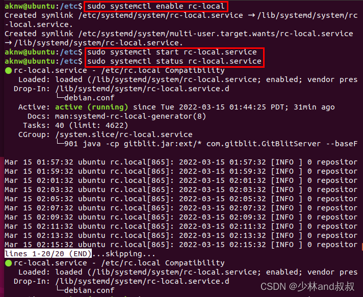 基于ubuntu18.4的Gitblit版本库安装及开机自动启动_ubuntu gitblit安装-CSDN博客
