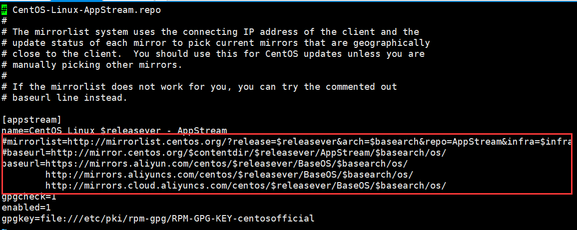 CentOS8中配置阿里云的yum源_centos8配置阿里云yum源-CSDN博客