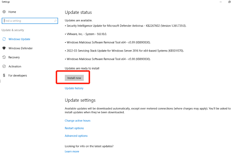 Windows Server2016 安装升级补丁更新_windows 2016 update-CSDN博客