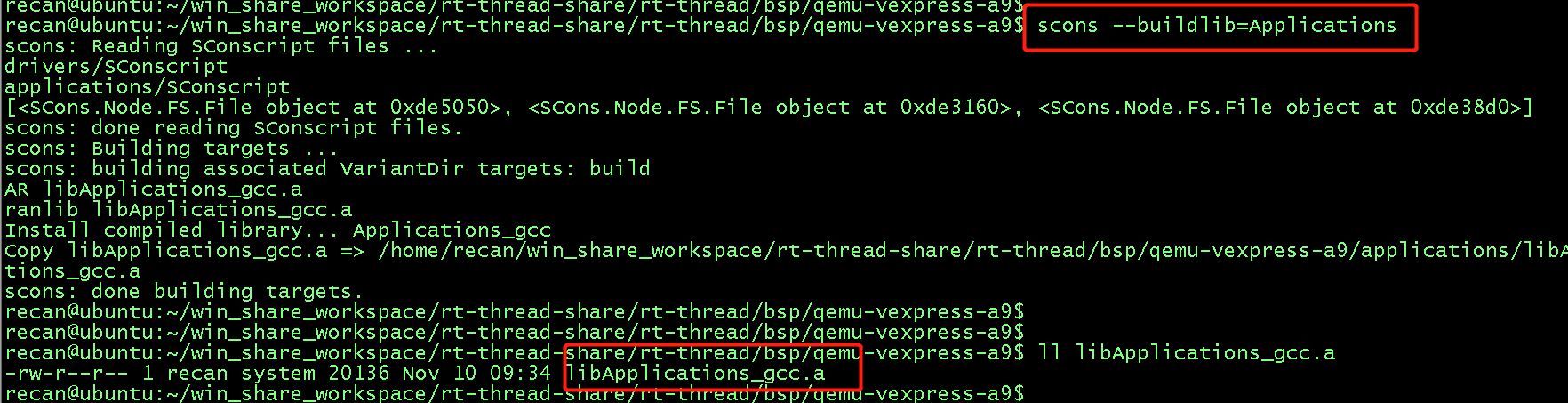 【RT-Thread学习笔记】如何使用scons 命令中buildlib的生成静态库？_rt-thread scons_架构师李肯的博客-CSDN博客