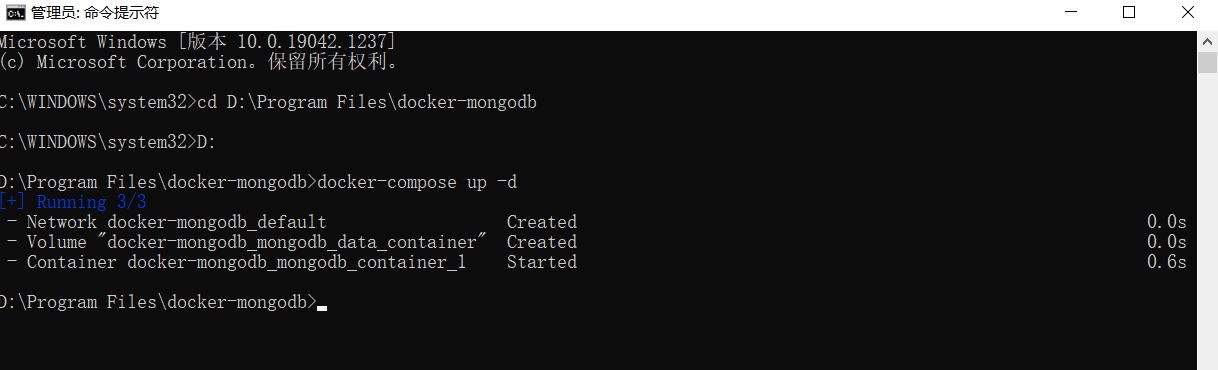Docker Desktop 启动MongoDb时报错Error: spawn C:\Windows\system32\cmd.exe； ENOENT_error running dotnet ...