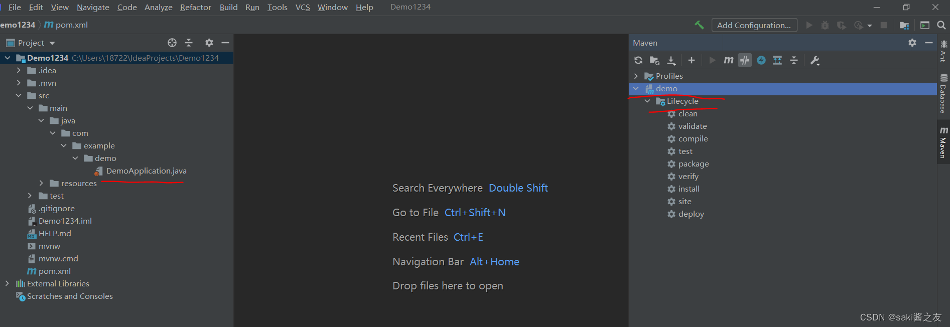 springboot项目右侧Maven工具栏只有Lifecycle_maven只有lifecycle-CSDN博客