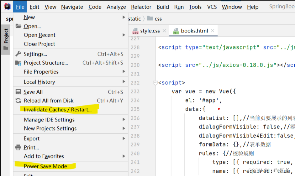 idea中＜script＞标签中代码变为灰色 高亮消失的解决方法【已解决】_idea中export default代码灰色-CSDN博客