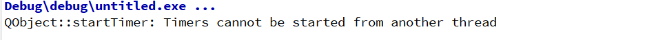 2种情况可能造成：QObject::startTimer: Timers cannot be started from another thread-CSDN博客