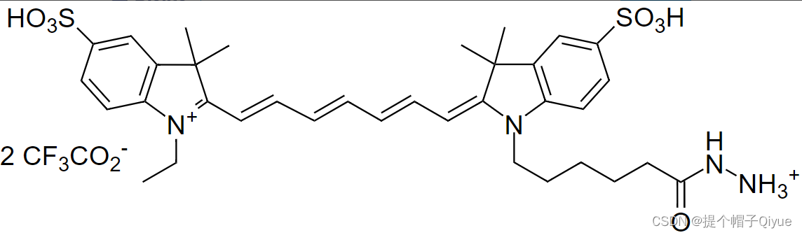 荧光染料Cy7 酰肼，Cy7 hydrazide，Cy7 HZ参数及结构式解析_近红外红色荧光团之一-CSDN博客