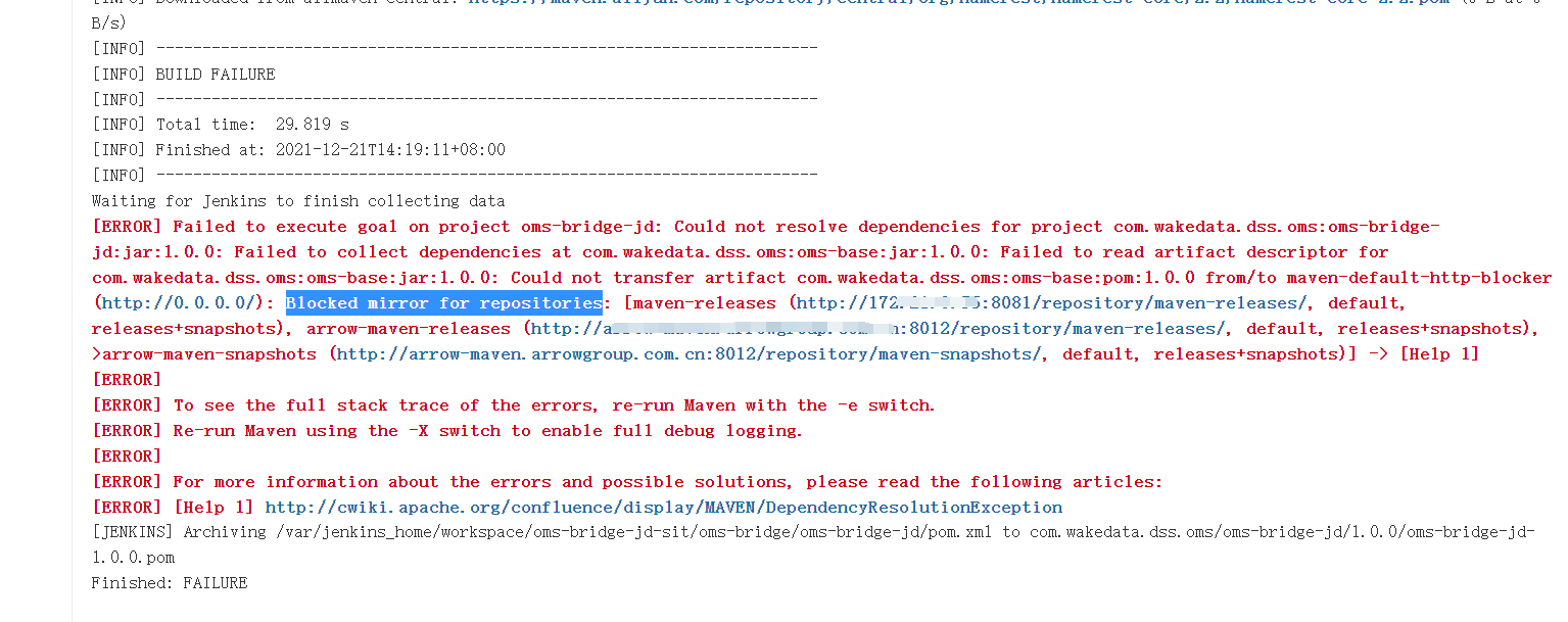 maven编译报错Blocked mirror for repositories解决-CSDN博客
