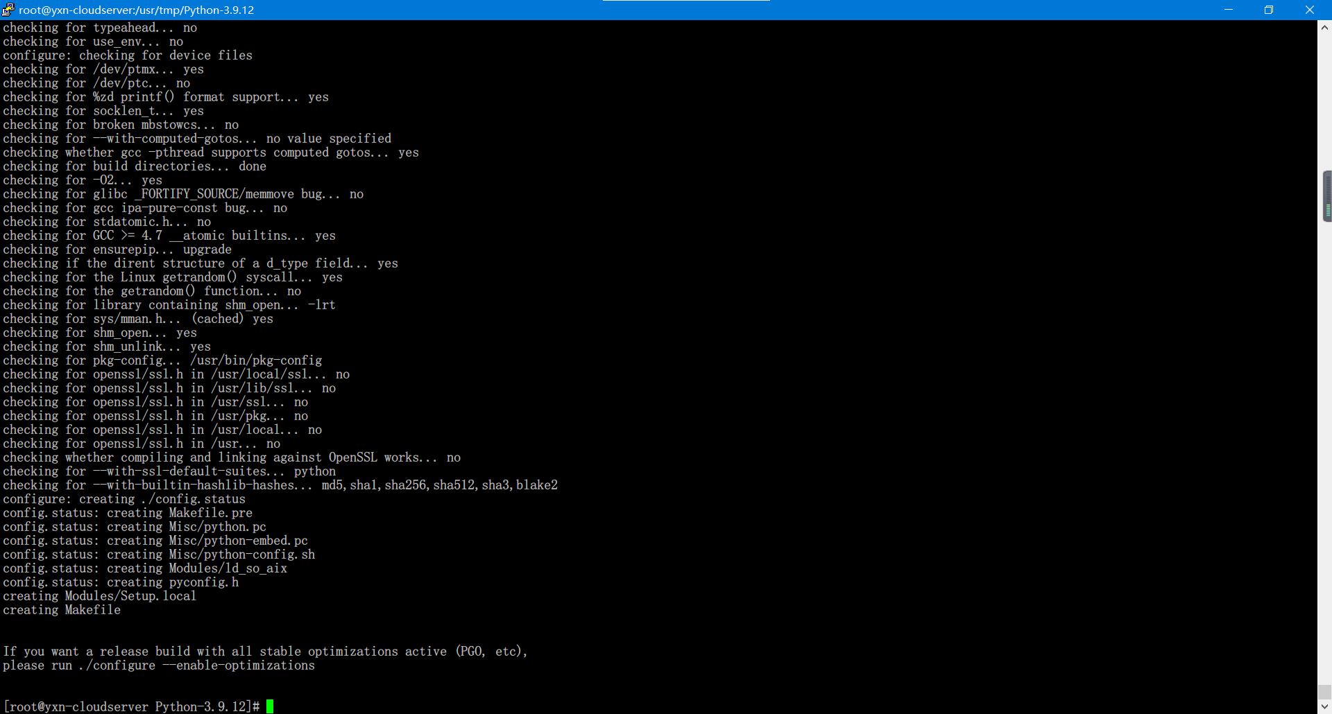 阿里云服务器CentOS7.6升级Python3.68到3.9.12_阿里云python3 怎么升级-CSDN博客
