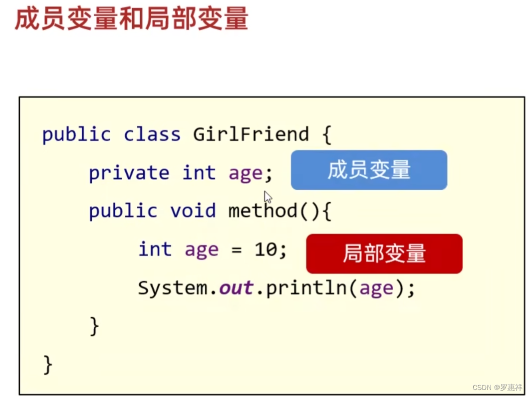 面向对象 01 04 面向对象介绍，类和对象 封装，就近原则和私有关键字 Csdn博客