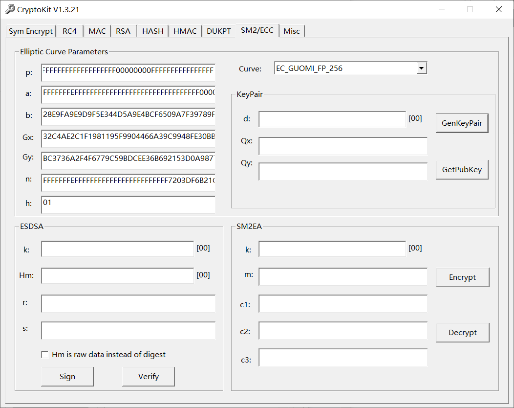 功能丰富的算法工具,支持RSA,ECC,SM2,AES,3DES,SM4,SHA等算法_sm3 hmac 工具-CSDN博客