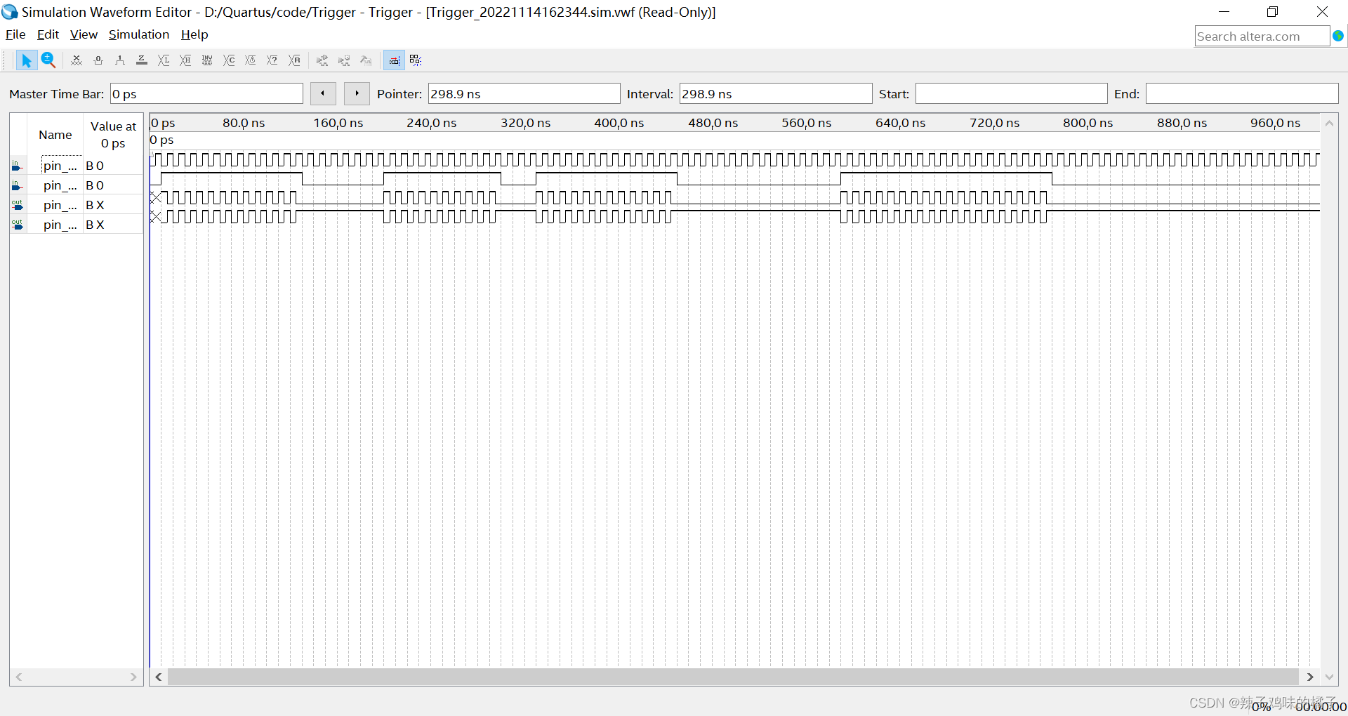 D触发器基于Quartus的三种实现_quartus的d触发器代码-CSDN博客