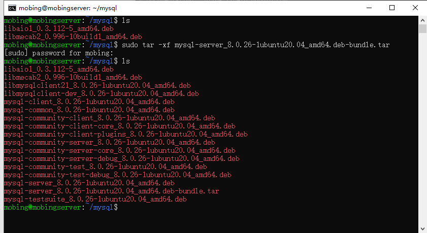 Ubuntu20.0.4离线安装mysql 8.0.26_ubuntu安装mysql8.0.26-CSDN博客