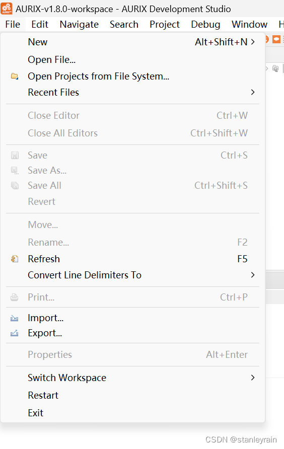 使用AURIX Development Studio创建一个新的工程_aurix develop studio-CSDN博客