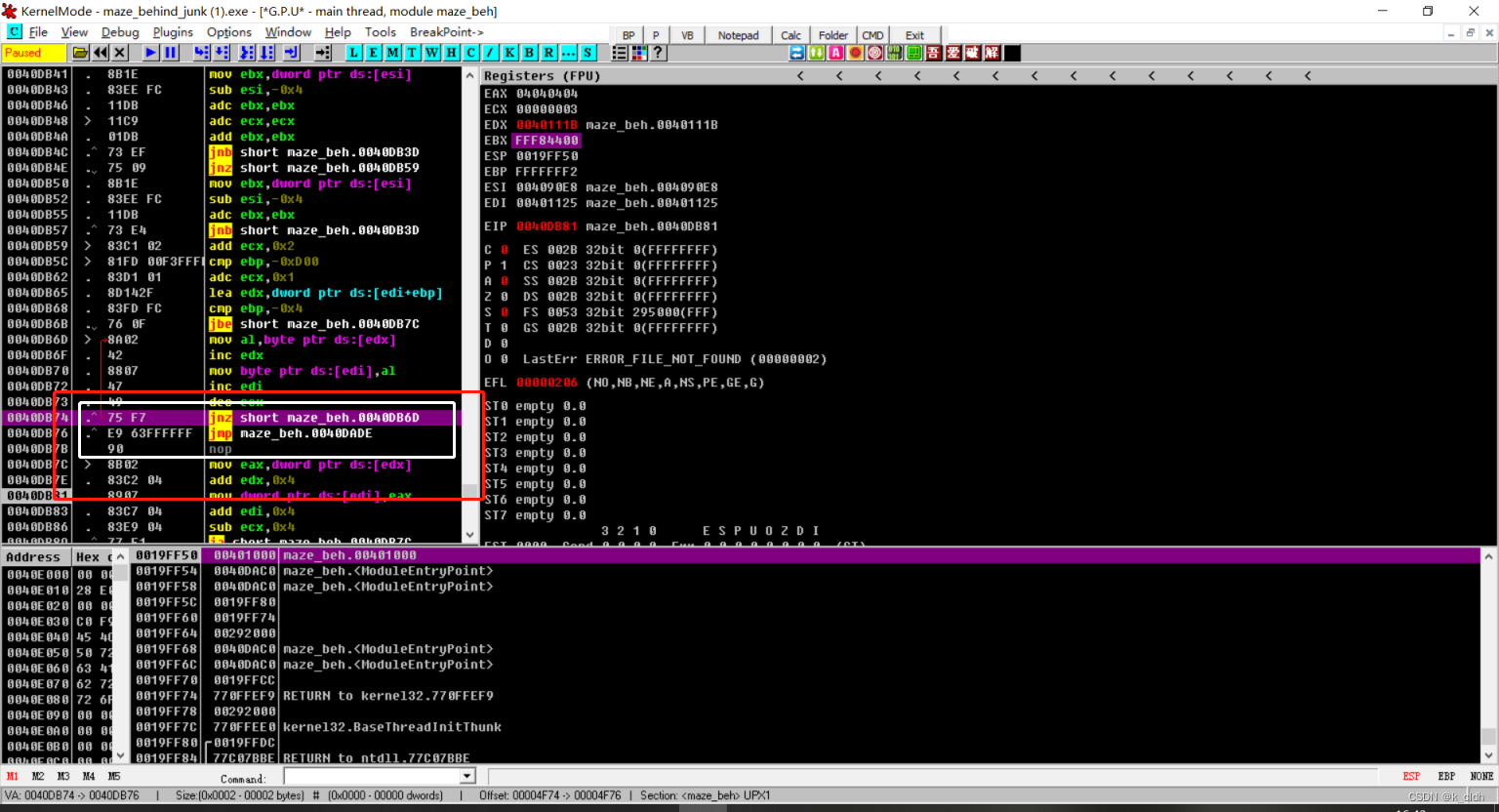 UPX单步脱壳_upx1脱壳-CSDN博客