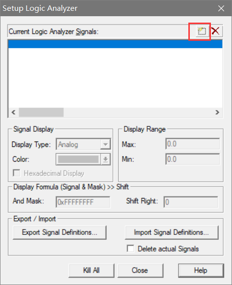 Keil 的 logic analyzer使用方法（无法添加信号解决方法）_cannot add to logic analyzer-CSDN博客