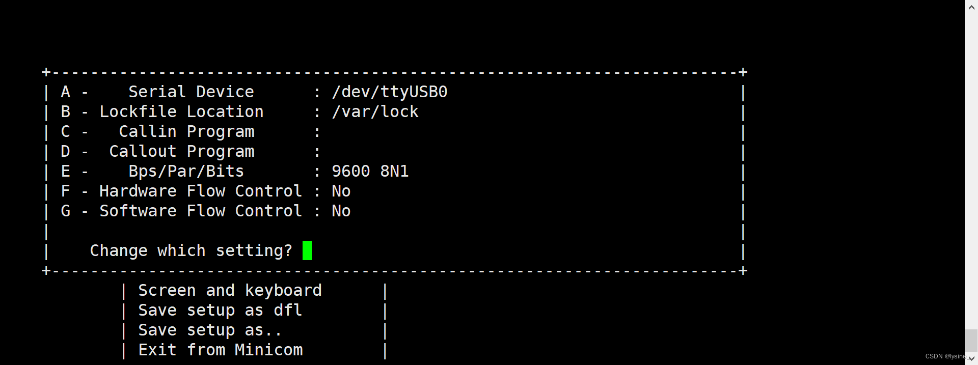 Linux命令行串口调试工具minicom 发送16禁止 Csdn博客