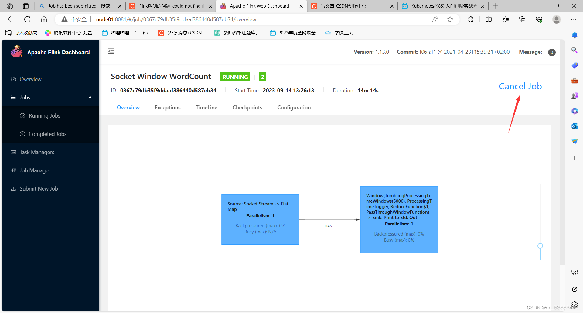 Flink样例 词频统计的使用flink词频统计任务 Csdn博客