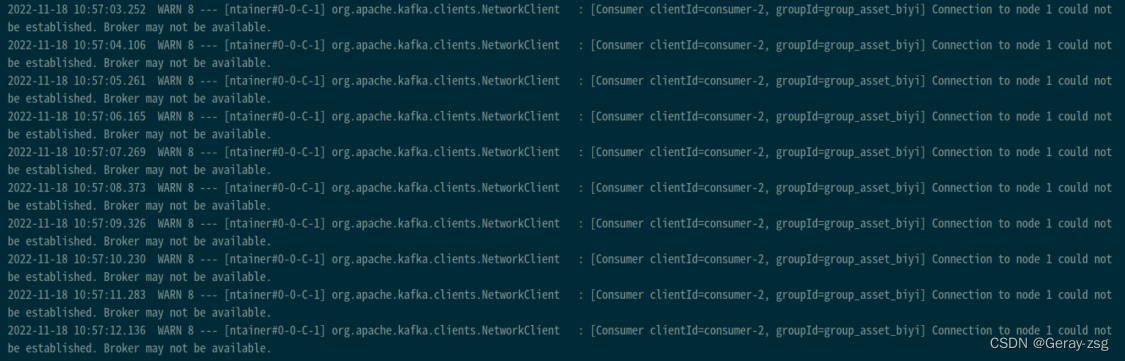k8s部署kafka程序连接异常_2023-12-19 15:54:25.788 info 12152 --- [ntainer#0--CSDN博客