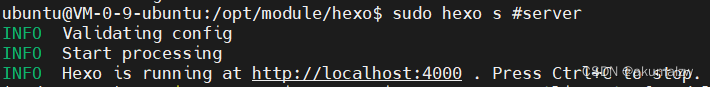 Ubuntu + Hexo 网站搭建_ubuntu 安装hexo-CSDN博客