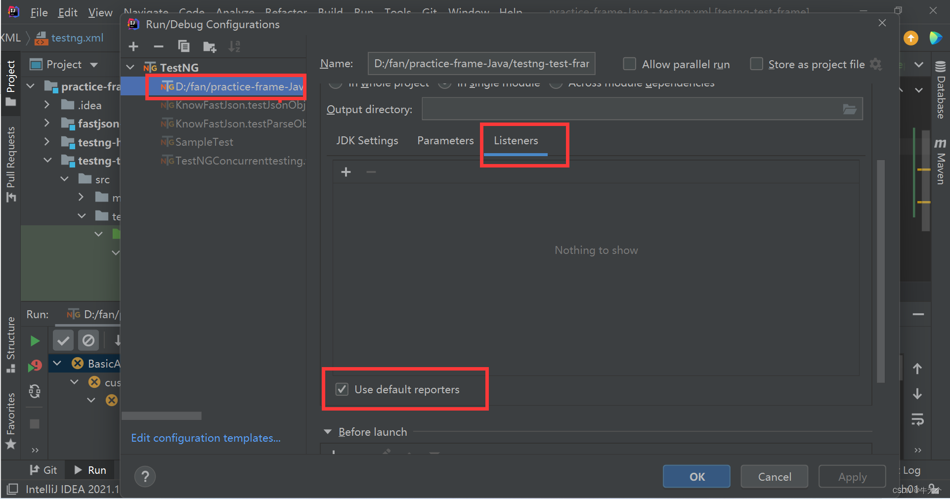Testng框架手动配置出test Output文件testng 未生成 Test Output Csdn博客