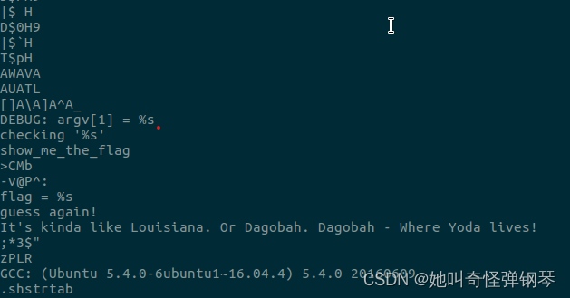 【5】ctf二进制分析实例payload二进制基础工具介绍objdump Etcctfstrings、strace使用教程 Csdn博客 6163