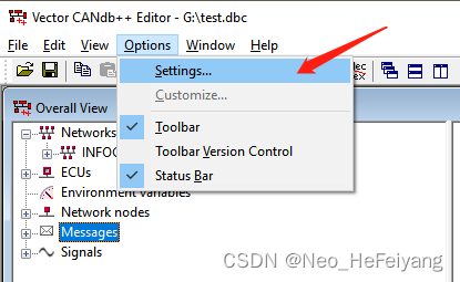 Vector CANdb++ Editor使用和配置-CSDN博客