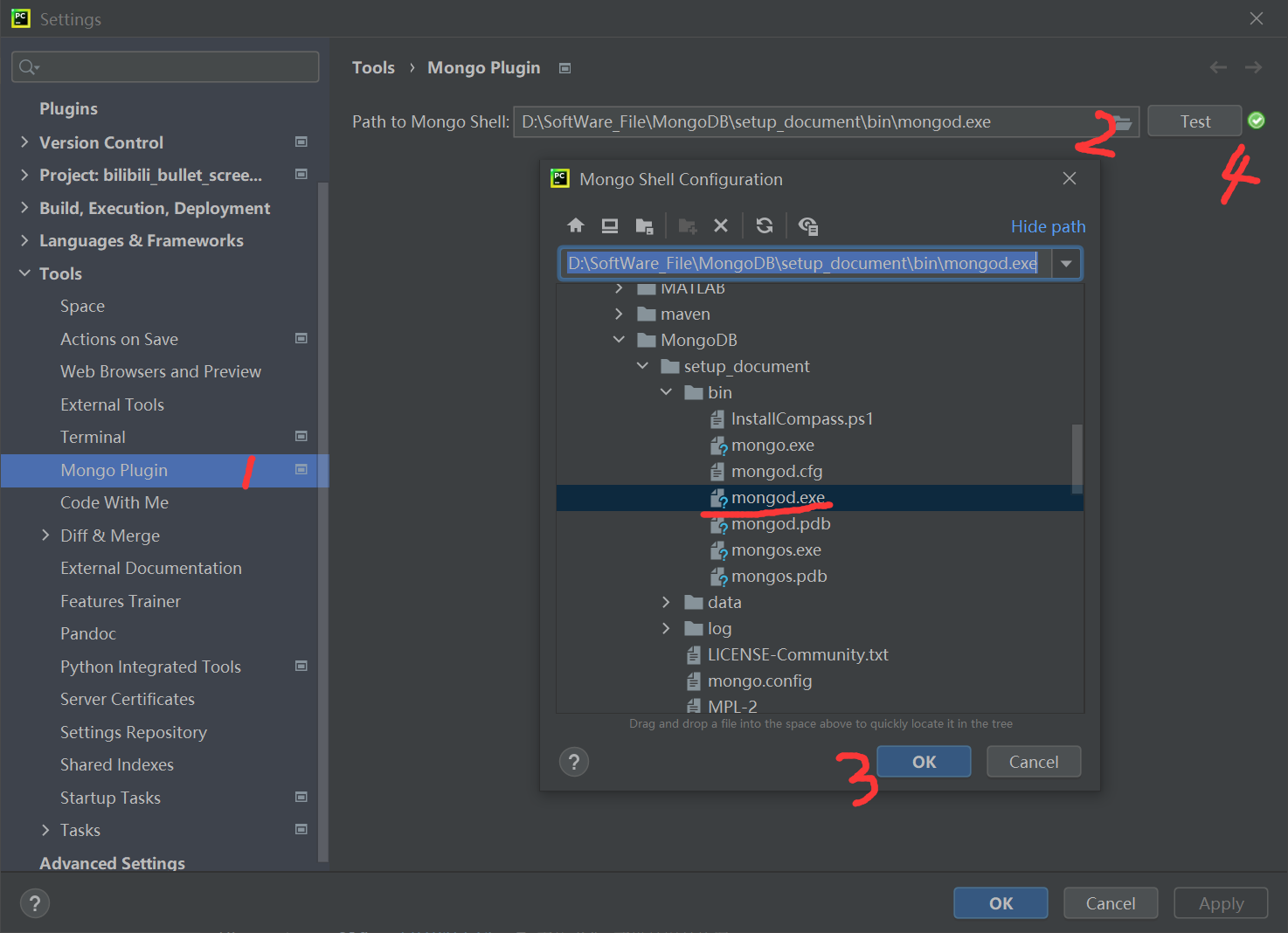 如何在pycharm中配置MongoDB_pycharm连接mongodb数据库-CSDN博客