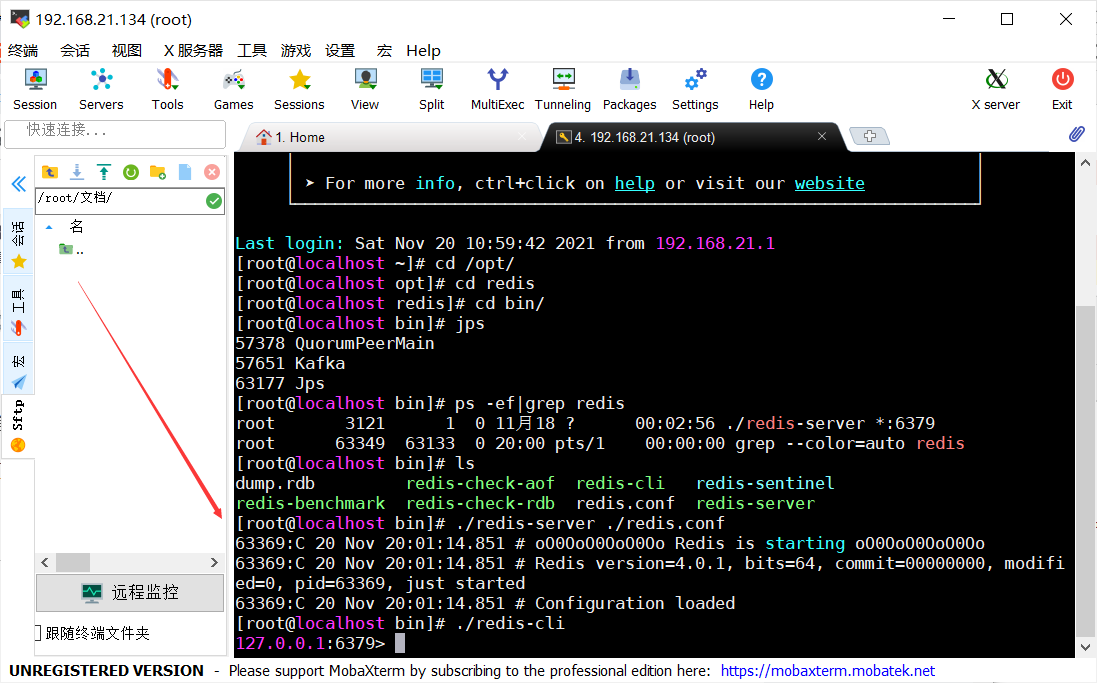 RedisConnectionFailureException:Cannot get Jedis connection；Could not get a resource from the ...