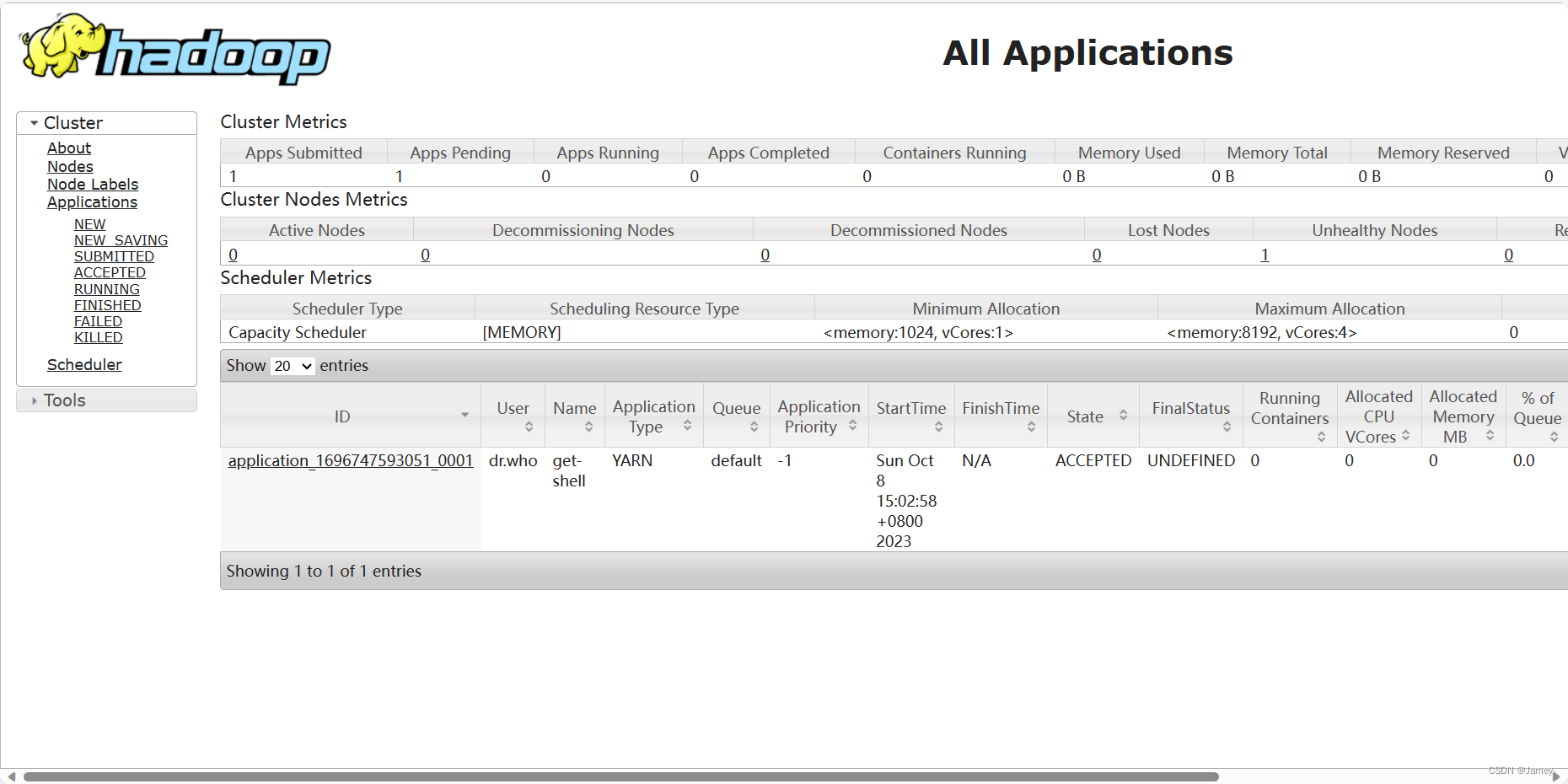 Hadoop未授权访问 getshell——漏洞复现_hadoop未授权访问漏洞-CSDN博客