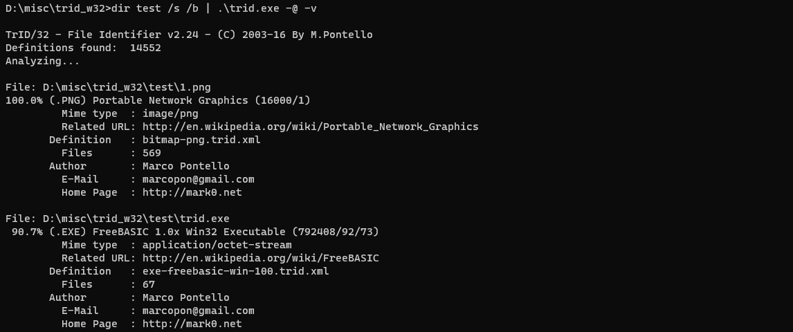 文件类型识别工具：TrID(trid)下载安装及使用-CSDN博客