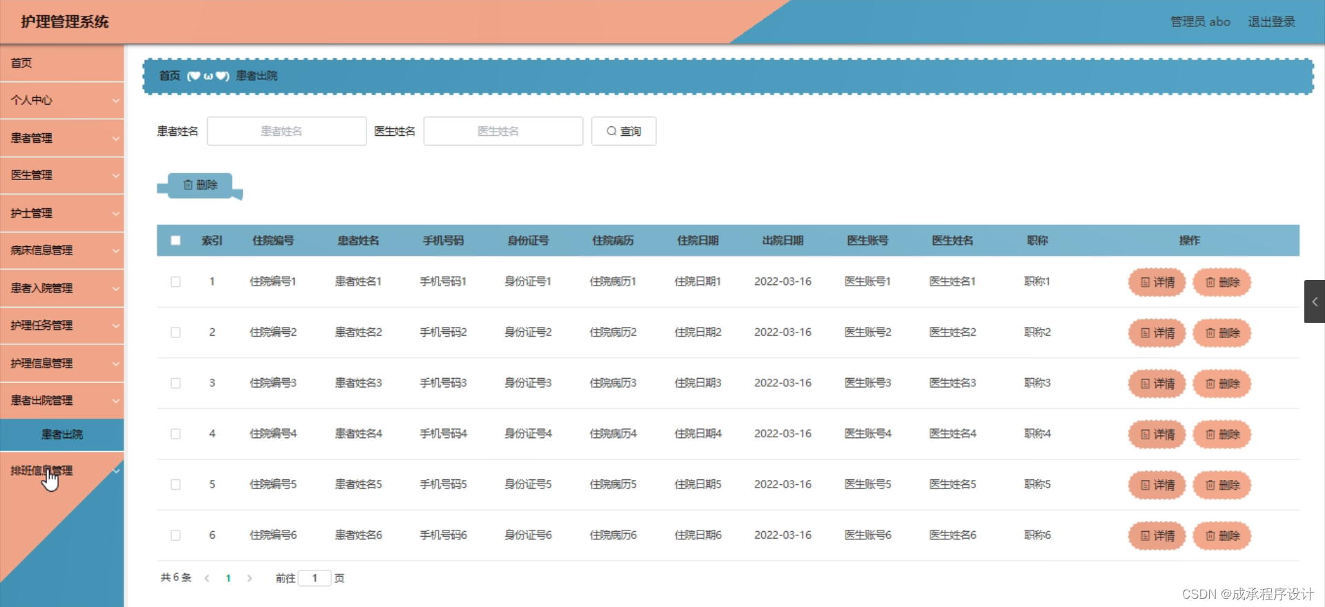 Java护理管理系统(开题源码) Csdn博客