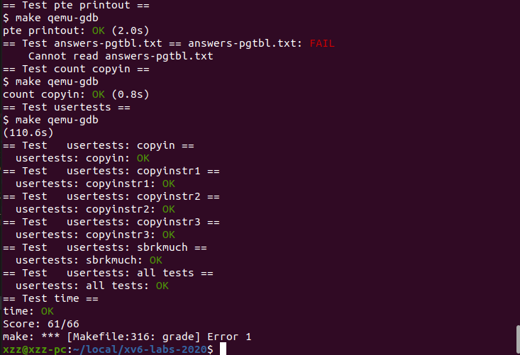 操作系统MIT6.S081：Lab3-＞Page tables_a kernel page table per process-CSDN博客
