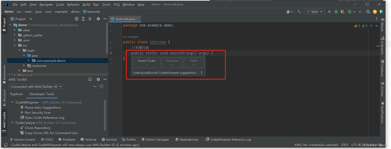 AWS Toolkit——IDEA可用的免费的代码自动生成工具-CSDN博客