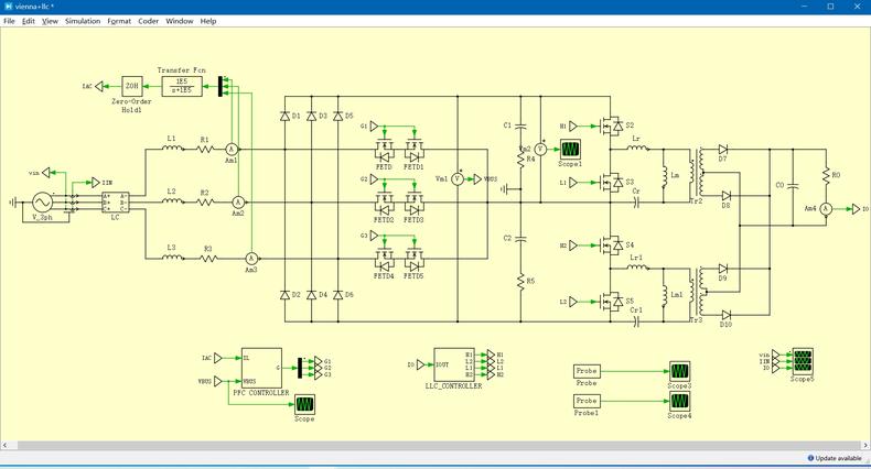 充电桩应用，维也纳(VIENNA)整流器级联LLC拓扑plecs/simulink仿真_「已注销」的博客-CSDN博客