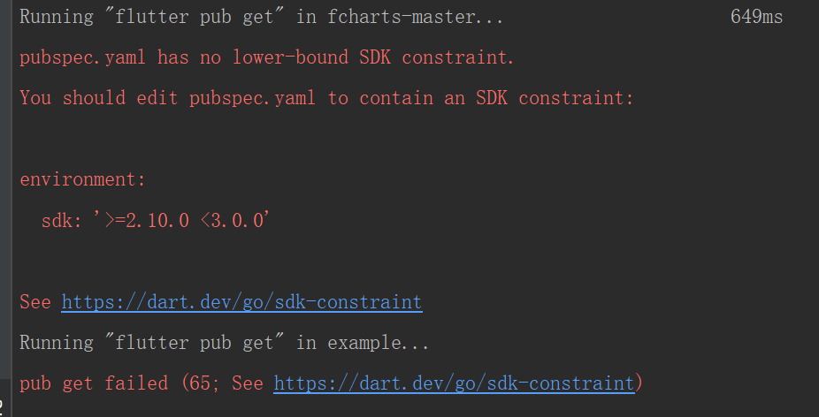 Flutter SDK约束报错问题_pubspec.yaml has no lower-bound sdk constraint. yo-CSDN博客