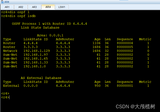 OSPF简单配置实验_ospf 配置实例-CSDN博客