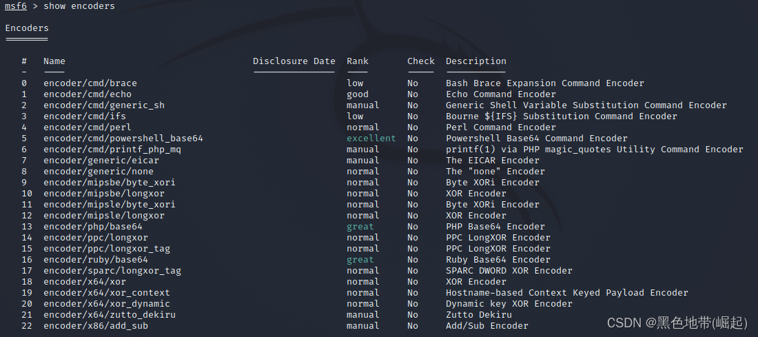 【MSFconsole进阶】Encoders（编码器模块）：编码器、使用方法_msf encoder-CSDN博客