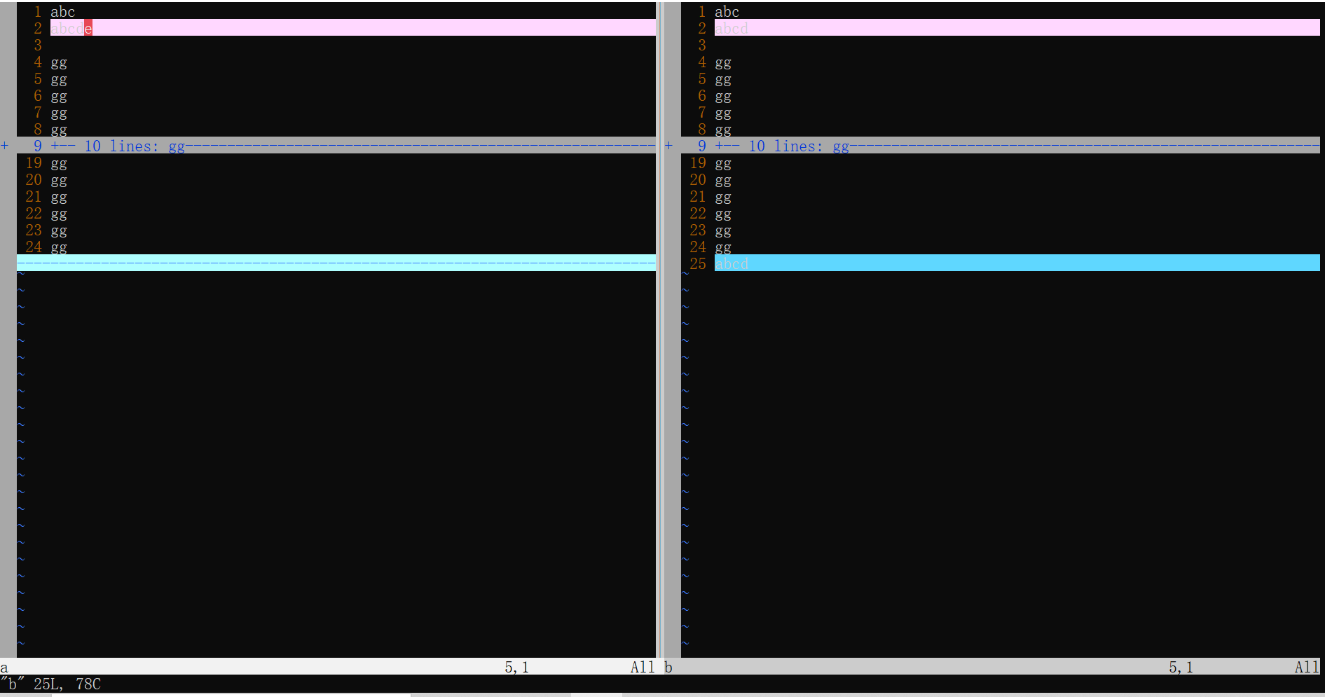 vim实用指南（9）vimdiff好用的可视化文本对比工具_diff 可视化-CSDN博客