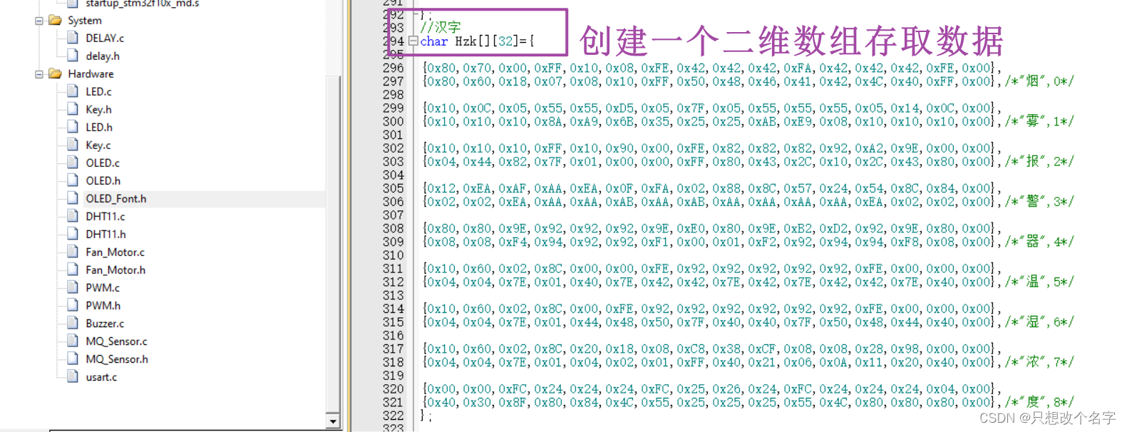 0.96寸OLED显示汉字（PCtoLCD2002完美版使用步骤）_oled字体大小-CSDN博客
