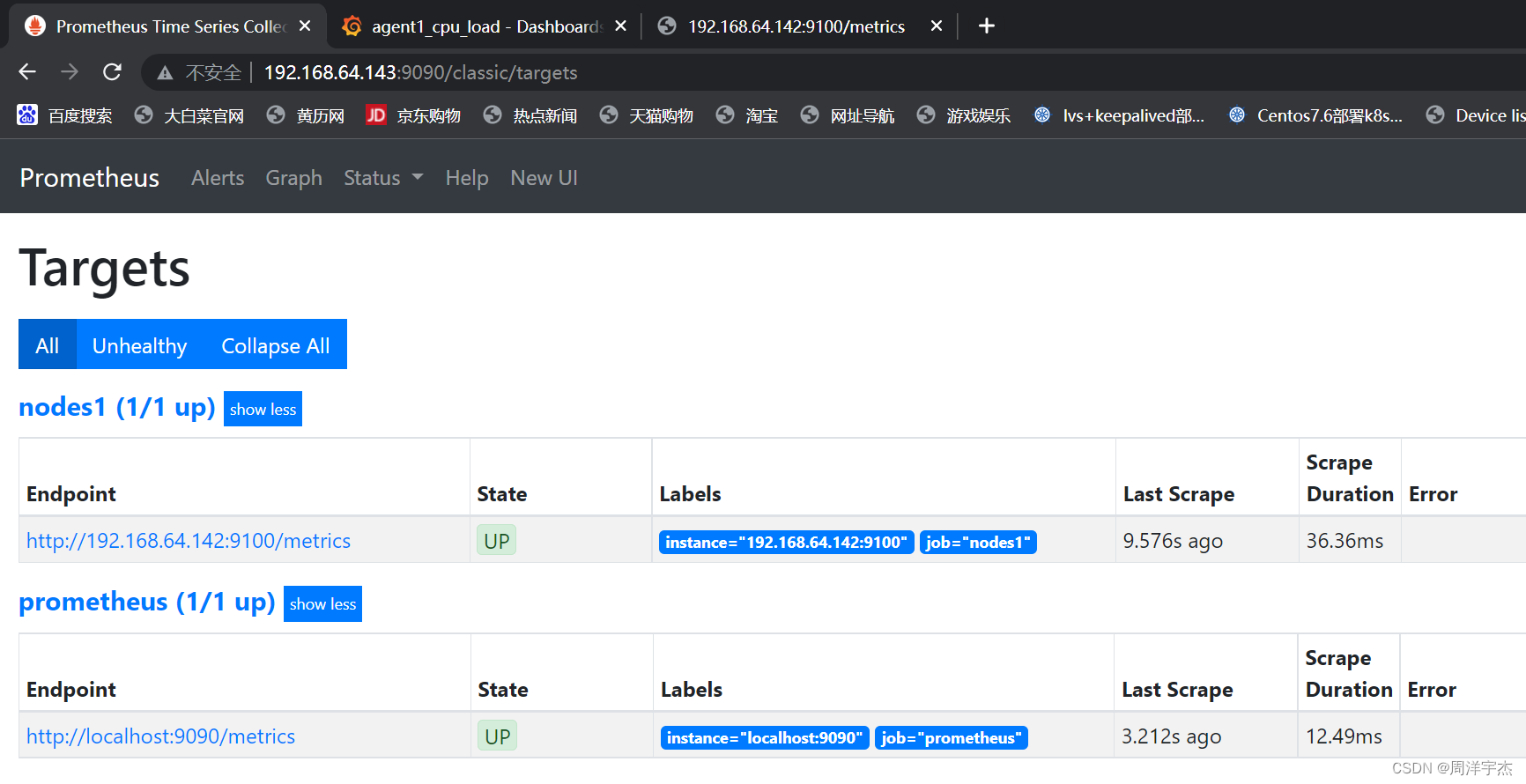 Prometheus（普罗米修斯）监控系统部署_prometheus 设置监控保留时间-CSDN博客