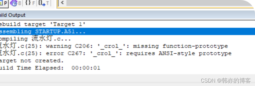 Keil5 出现error C267 ‘ Crol ‘ Requires Ansi Style Prototype错误，怎么解决？ 3 C 9 Error C267 Printf