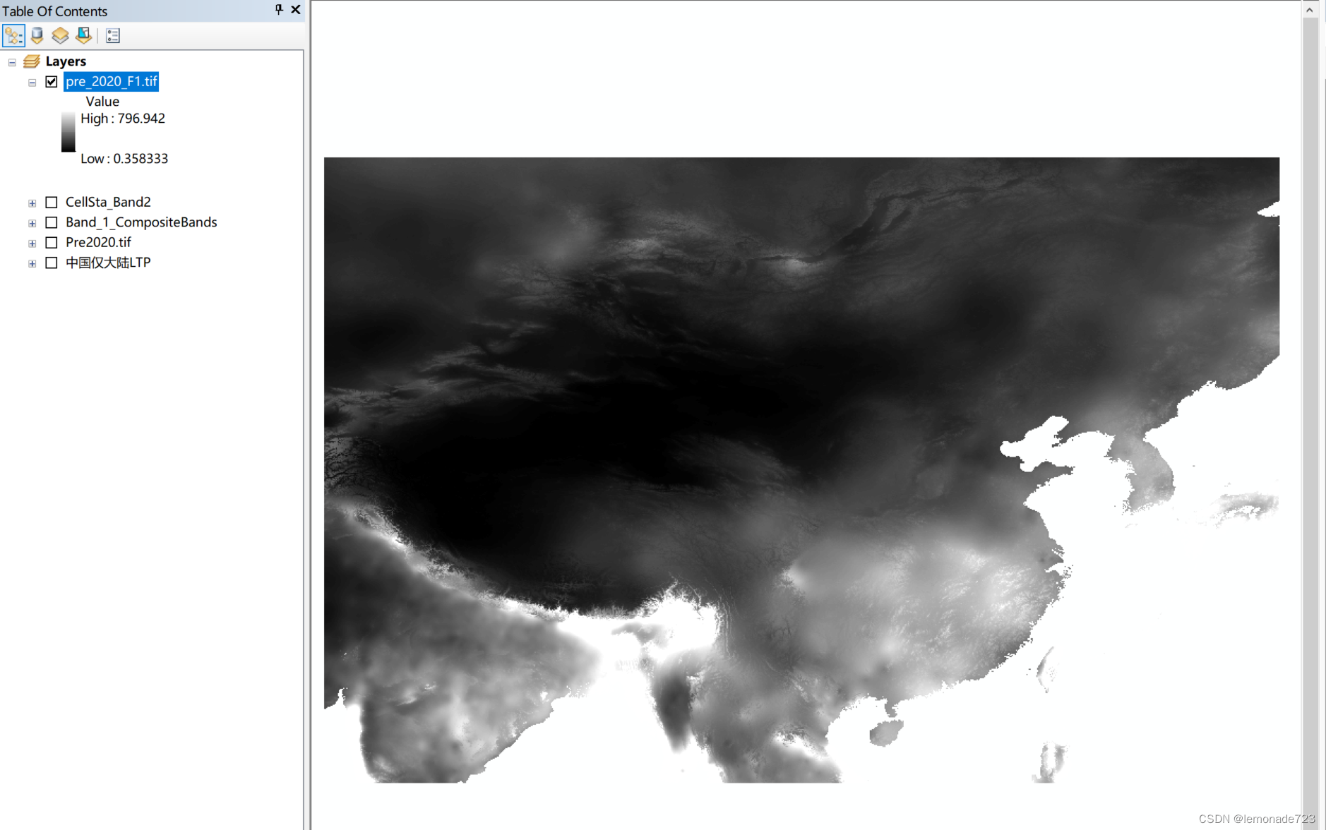 Arcmap转nc文件为TIFF格式（以逐月降水量数据集转年均数据为例）_arcgis nc转tif-CSDN博客