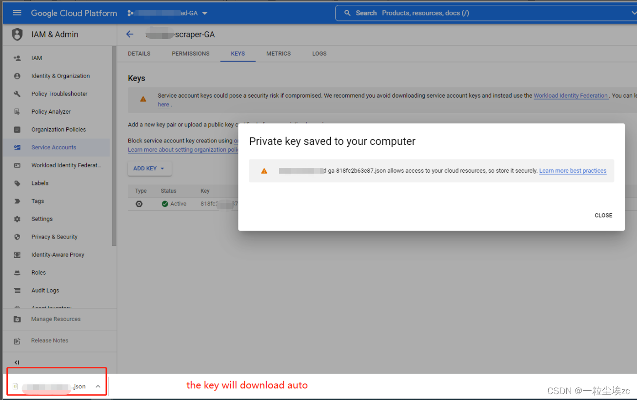 Google Analytics Service account 认证指南_google account service-CSDN博客