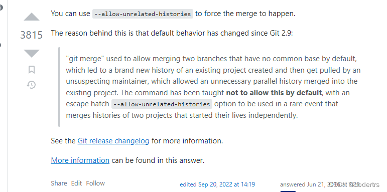 git初始化错误fatal: refusing to merge unrelated histories_git初始化失败-CSDN博客