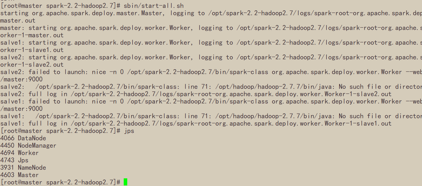 [novice]Spark配置文件没问题，但没有Master、Worker进程未成功_启动spark后jps没有master什么原因-CSDN博客