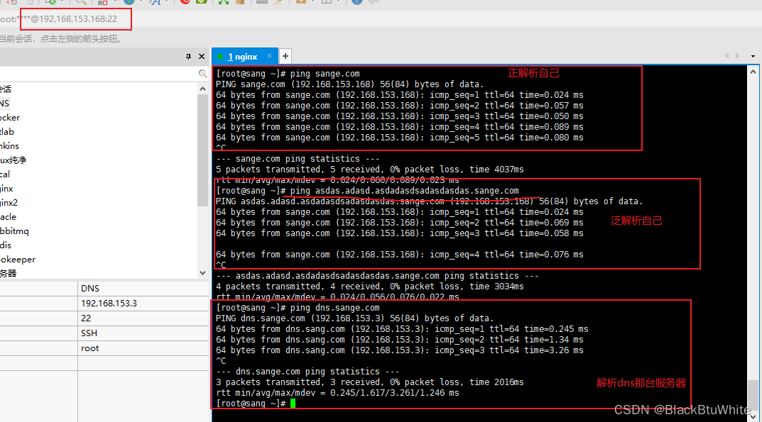 Centos7搭建DNS（bind）服务器，配置域名泛解析记录_centos7配置域名结果图-CSDN博客