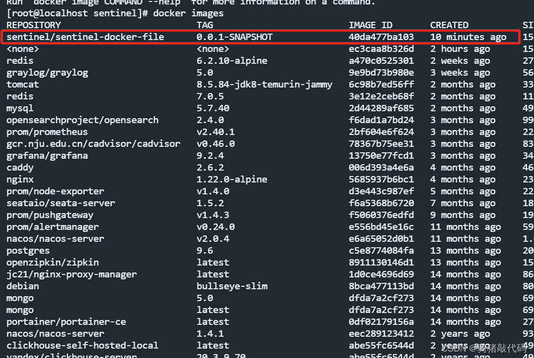Linux上打镜像并映射配置文件 Sentinellinux Docker镜像配置文件 Csdn博客 