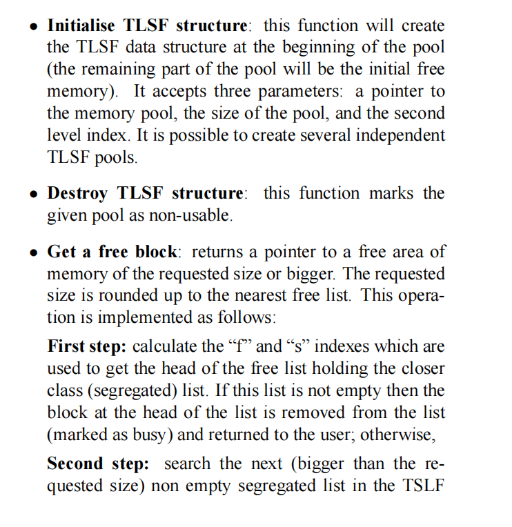 TLSF内存分配器记录_tlsf分配器性能-CSDN博客