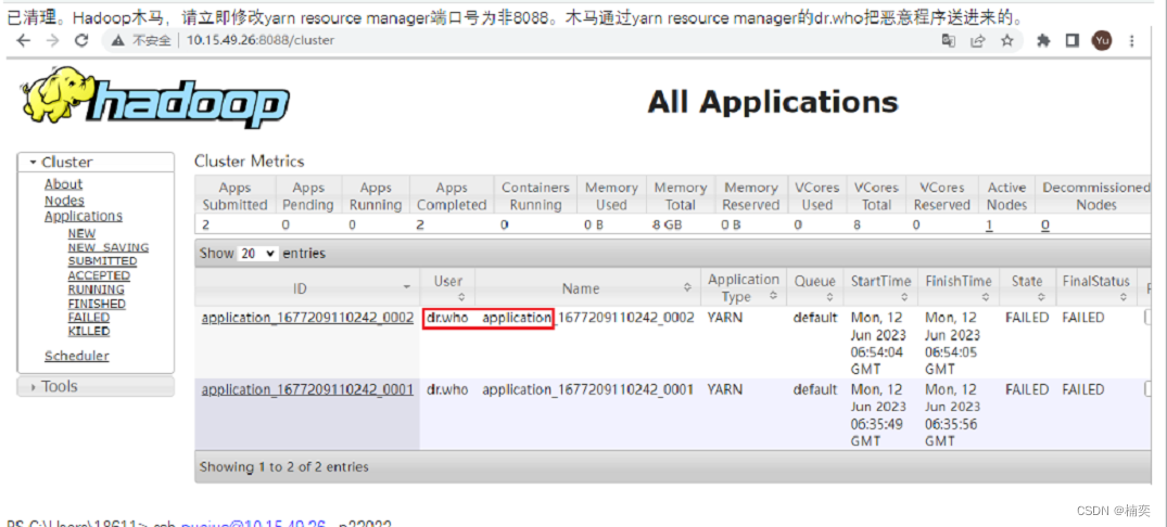 Hadoop修改yarn.resource.manager默认端口_yarn常用端口8088修改-CSDN博客